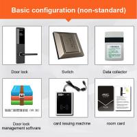 China 304 Stainless Steel Security Electronic Card Door Lock System Intelligent Hotel Lock Management Software System for sale