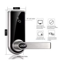 China Durable Stainless Steel Hotel Smart Locks With RFID Card/ Mechanical Key for sale