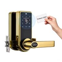China Durable Stainless Steel Hotel Smart Locks With RFID Card/ Mechanical Key for sale