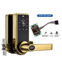 China Durable Stainless Steel Hotel Smart Locks With RFID Card/ Mechanical Key for sale