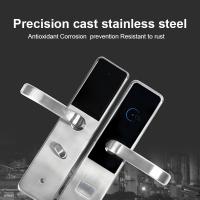 China Precision Casting Stainless Steel Hotel Management System Intelligent Door Lock for sale