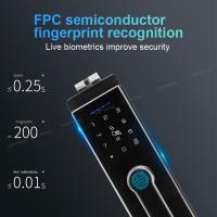 China High Compartment Partition Door Fingerprint Lock Password Lock IC Card Key Glass Door Lock for sale