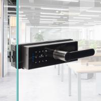 China High Compartment Partition Door Fingerprint Lock Password Lock IC Card Key Glass Door Lock for sale