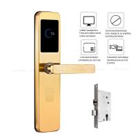 China Stainless Steel Aluminum Alloy Password Hotel Door Lock System Supplier Hotel Anti-theft Lock for sale