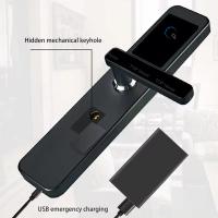 China Stainless Steel Aluminum Alloy Password Hotel Door Lock System Supplier Hotel Anti-theft Lock for sale