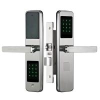 China Smart Hotel Locks Grey / Black Hotel Smart Door Lock 2pcs Cards DC 6V Power Supply for sale