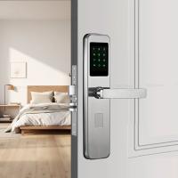 China Smart Hotel Locks Grey / Black Hotel Smart Door Lock 2pcs Cards DC 6V Power Supply for sale