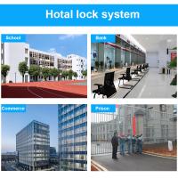 China Smart Hotel Locks Grey / Black Hotel Smart Door Lock 2pcs Cards DC 6V Power Supply for sale