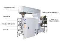 China 4KW Automatic Vertical Grain Packing Machine 150-250mm Bag Width Rice Packing for sale