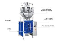China 600kg Granule Packing Machine Vertical Automatic Puffed Food Packing Machine for sale