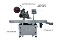 China Automatic Flat Top Sticker Labeling Machine 1250W 40-100pcs/min for Cosmetic Bottles for sale