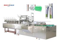 China 40-50 Boxes/Minute Carton Box Packing Machine For Hamburger Food Vegetables Golves for sale