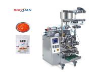 China Vertical Liquid Paste Sachet Filling Packing Machine Three Side Back Seal for sale