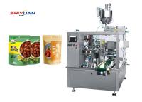 China Automatic Corner Spout Doypack Pouch Filling Machine , Liquid Soup Packing Machine for sale