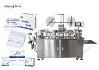 China Automatic Medical Alcohol Pad Making Machine 60*30mm 60*60mm for sale