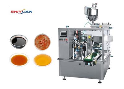 China Horizontal Liquid Premade Bag Packaging Machine 10-1000g 60 Bags/Min Soy Sauce Milk for sale