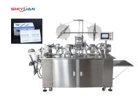 China 60mm x 60mm Alcohol Pad Making Machine 2.5KW Automatic Cotton Swab Machine for sale