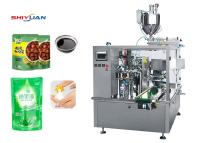 China laundry liquid Zipper Bag Packaging Machine 2.5KW Premade Bag Packing Machine for sale