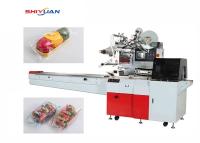 China Tomota Cucumber Vegetable Packing Machine With Automatical Tray for sale