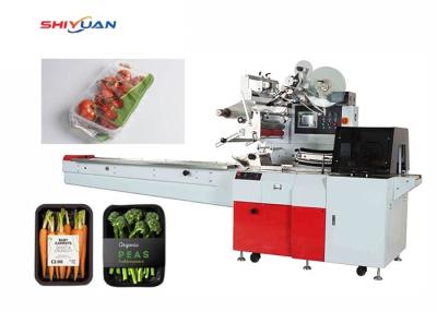 China Horizontal Packaging Machine 340mm Film Width 40-230 Packs Per Minute for Biscuit Bread Instant Noodles Vegetables for sale
