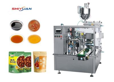 China Automatic Rotary Packing Machine for Liquid Filling and Sealing with 10-60 Bags/Minute Speed and 60-190/80-210mm Bag Width for sale