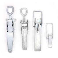 China Zinc Plated Nickel Plated Iron Hasp Draw Latch With Padlock For Heavy Vehicles for sale