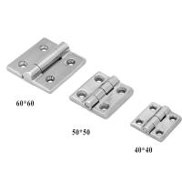 China 180 Degree Stainless Steel Heavy Duty Hinges 5*5cm For Industiral Machine for sale