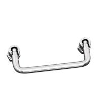 China Hasp 304 Stainless Steel Cabinet Pulls Iron Chrome Folding Pull Handle for sale