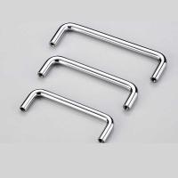 China Hasp 304 Stainless Steel Cabinet Pulls Iron Chrome Folding Pull Handle for sale