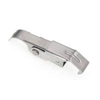 China Silver Stainless Steel Over Center Latches Fastener 95*18*1.5mm For Mold Machine for sale