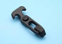 China Polished Black T Handle Latch Rubber Lightweight Antirust Corrosion Resistance for sale