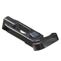 China Polished Black T Handle Latch Rubber Lightweight Antirust Corrosion Resistance for sale