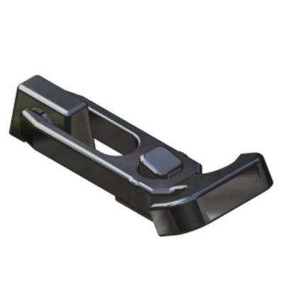 China Polished Black T Handle Latch Rubber Lightweight Antirust Corrosion Resistance for sale