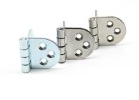 China ISO Stainless Steel Electrical Cabinet Hinges Blue Galvanized Heavy Duty for sale