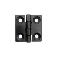 China Zinc Alloy Black Heavy Duty Hinges 40*40mm For Casting Cabinet for sale