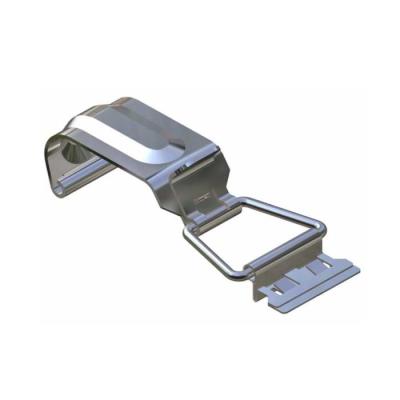 China Hook Type Stainless Steel Toggle Latch Black Oxide Welded Adjustable Tension Latch Antirust for sale