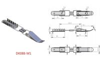 China ISO9001 Zinc Plated Spring Loaded Toggle Latches Anti Vibrating For Industrial Dust Collector for sale