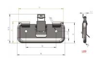 China L89 Folding Chest Handles SUS201 Stainless Steel for sale