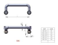 China L100 SS304 Folding Pull Stainless Steel Handle 90 Degree for sale