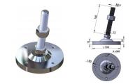 China M16 Machine Adjustable Leveling Feet  Heavy Duty Leg Leveler 10*2cm Pad Anti Erosion for sale