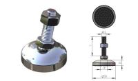 China M12 Stainless Steel Adjustable Leveling Feet With Rubber Pad SGS ISO9001 for sale
