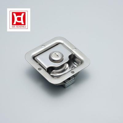 China Custom Stainless Steel Truck Tool Box Latch Paddle Flush Mount Latch With Lock And Key for sale
