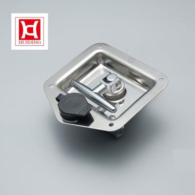 China Standard Key Type Stainless Steel Paddle Locks with T Folding Handle HD858 for sale