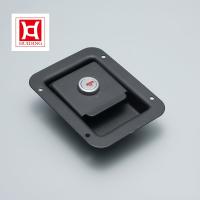China Stainless Steel Flush Mount Single Point Paddle Latch Black Rv Door Panel Lock for sale
