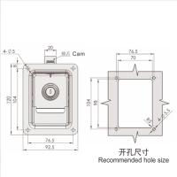 China Huiding Carbon Steel Stainless Steel Paddle Latch Pannel Locks For Truck for sale