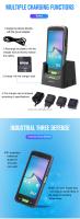 China Wireless Courier QR Code Reader Barcode Scanner For Android 4G PDA 2021 5.5 Inch Rugged Handheld for sale