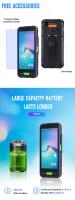 China Pda Scanner Android Handheld Terminal 1D/2D Barcode Scanner 1440x720 Display Screen for sale