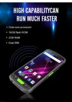 China 5.5'' Android9.0 Rugged PDA with 8MP Front Camera and RFID/NFC 13.56MHZ Optional for sale