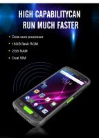 China Handheld Computer JZIOT V9000P IP67 Android 9.0 PDA 5.5