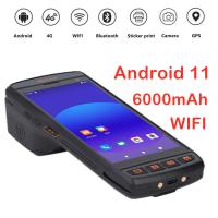 China Portable Waterproof Android Handheld PDA Stock Label Printer Device for Express Logistics Shipping Label Printing for sale